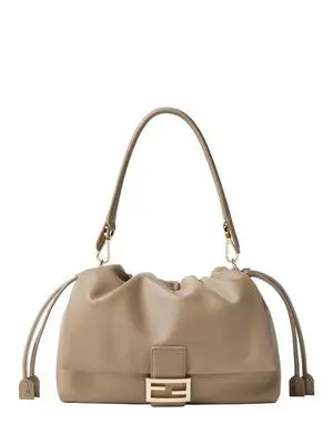 Fendi Baguette® Soft Large Dove Gray Nappa Leather Bag [beige]
